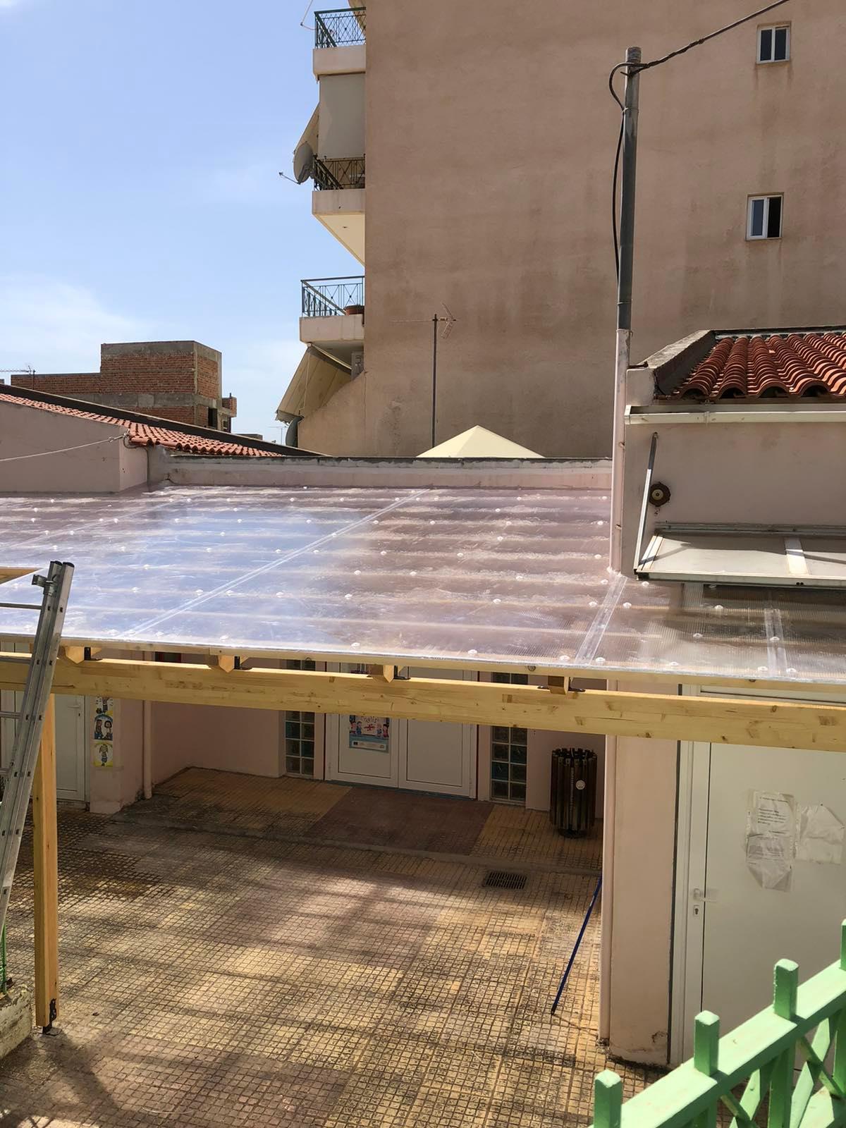 Στέγαστρο με Πολυκαρβονικό στην Αττική | Στέγες Αδάμ